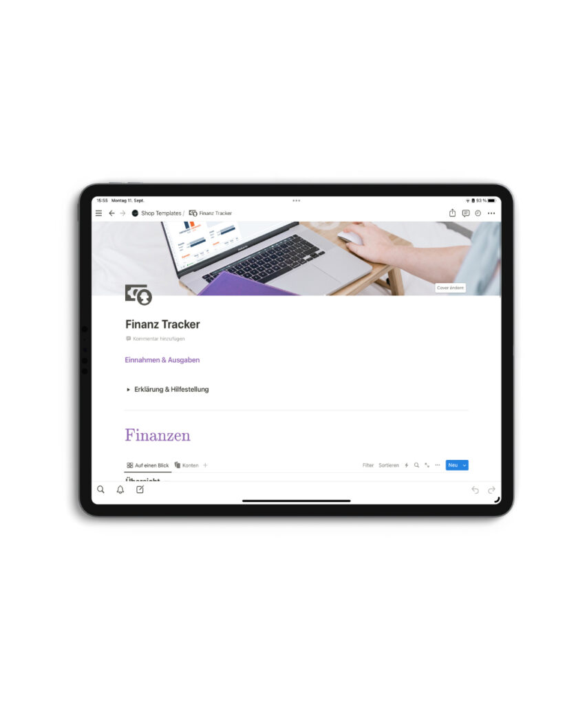 Notion Template – Finanz Tracker | Behalte deine Finanzen im Blick Notion Template – Finanz Tracker | Behalte deine Finanzen im Blick