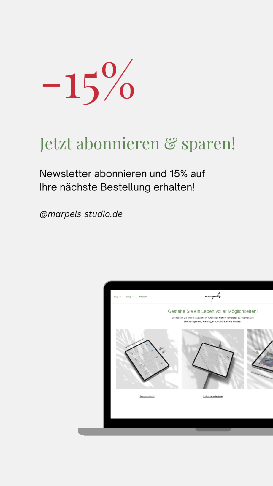 Ihre Anlaufstelle für Produktivität & Selbstwachstum! - Marpels Studio